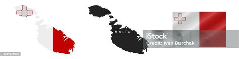 몰타 자세한 플래그 맵입니다 상세 한 실루엣 깃발을 흔들며 벡터 일러스트레이션 0명에 대한 스톡 벡터 아트 및 기타 이미지 0명 개체 그룹 검은색 Istock