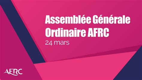 Assemblée Générale 2021 Afrc
