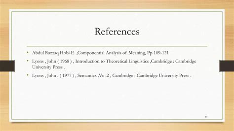 Componential Analysis Of Meaning Pptx Science