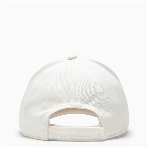 Miu Miu White Baseball Cap With Logo Thedoublef
