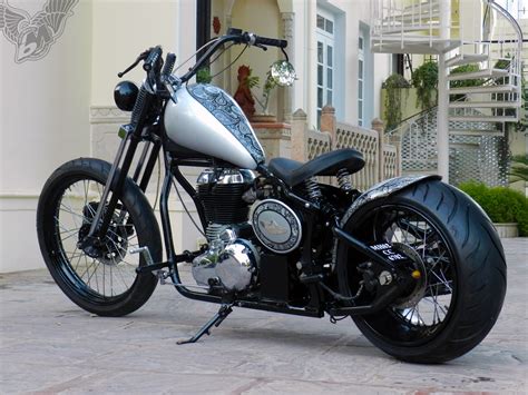 Royal Enfield 500 Classic Bobber Rajputana Custom Cycles BikerMetric