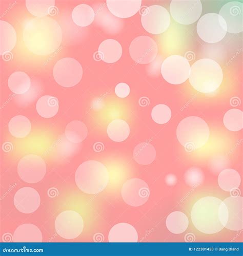 Abstract Bokeh Lights With Soft Light Background Vector Illustration