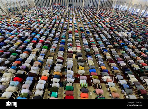 Bangladeshi Muslims Offer Eidul Fitr Prayers At The Baitul Mukarram
