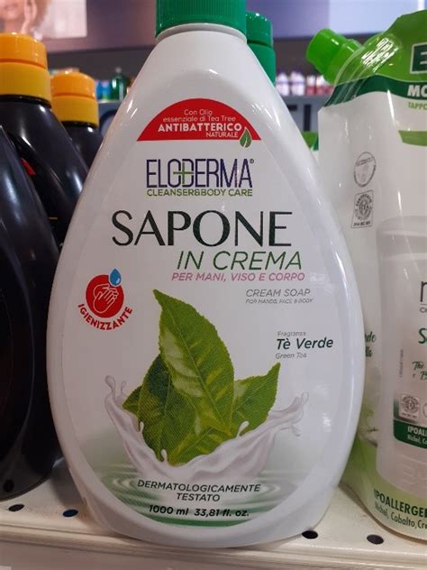 Eloderma Sapone In Crema Per Mani Viso E Corpo Tè Verde 1 L Inci