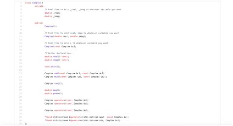 Solved Create A Class For Complex Numbers You Are Given The Chegg Com