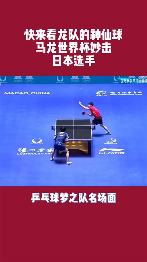 快来看龙队的神仙球，马龙世界杯妙击日本选手腾讯新闻