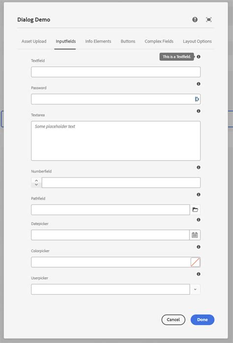 Touch Ui Component Dialog Examples Luca Nerlich Tech Documentation