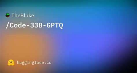 Theblokecode 33b Gptq At Main