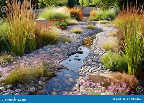 Ornamental Grasses In A Xeriscape Garden Karl Foerster Grass