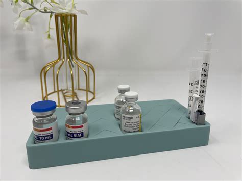 Syringe Holder Organizer Silicone Vial Holder Botox Holder Tray