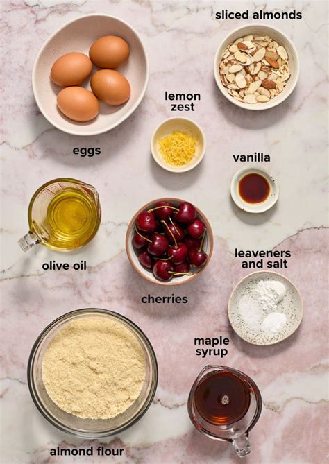 Cherry Almond Cake Flavor The Moments