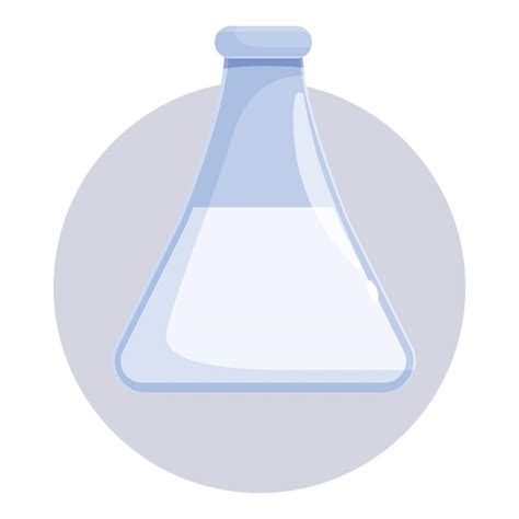 Erlenmeyer Flask Containing Chemical Solution For Scientific Experiment 50040584 Vector Art At