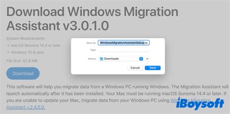Téléchargement De Lassistant De Migration Windows Macos Sequoia