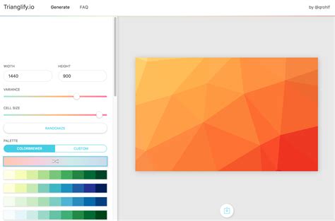 trianglify generator publishing blog