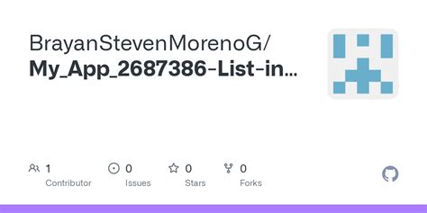 Github Brayanstevenmorenogmyapp2687386 List In Kotlin