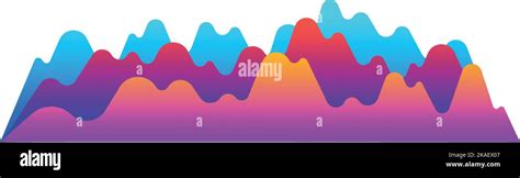 Sound Equalizer Shape Color Wave Form Audio Signal Stock Vector Image