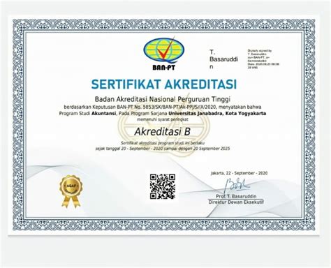 Akreditasi Universitas Janabadra
