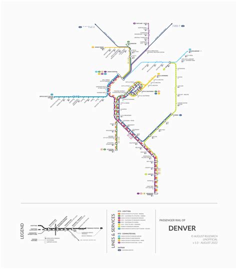Rtd System Map Greater Denver Transit 46 Off
