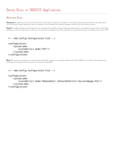 Runtime Error Pdf