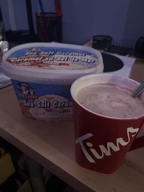 Ice Cream Tastes Great In Coffee When Youve Run Out Of Creamer R