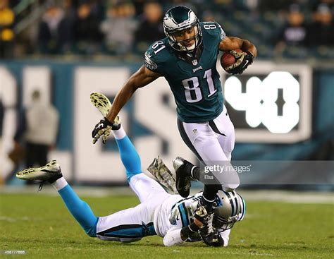 Jordan Matthews Of The Philadelphia Eagles Gets Tackled By Thomas