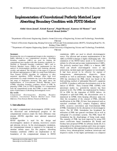 pdf implementation of convolutional perfectly matched layer absorbing