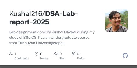 Github Kushal216dsa Lab Report 2025 Lab Assignment Done By Kushal