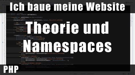 Website Mit PHP5 03 Namespaces Und Etwas Theorie Zum Templatesystem