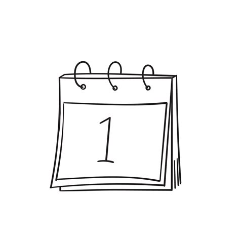 Doodle Calendar Illustration Hand Drawing Style 4855422 Vector Art At