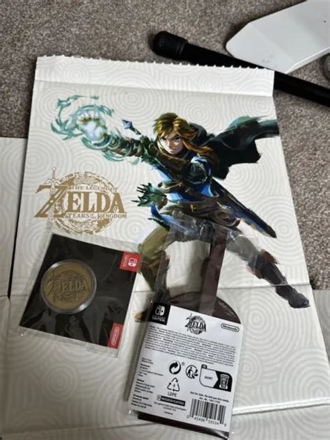 Zelda Tears Of The Kingdom Collectors Coin And Luggage Tag With Box