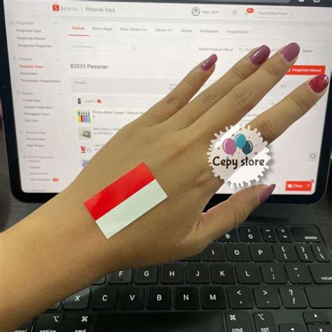 Promo Sticker Pipi Merah Putih Sticker Bendera Dirgahayu Hut Ri