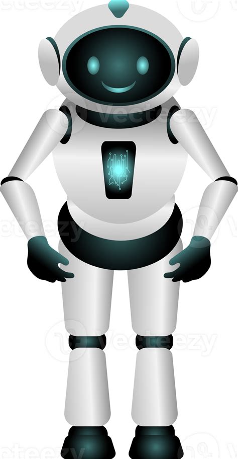 Friendly Robot Character Illustration 52216588 Png