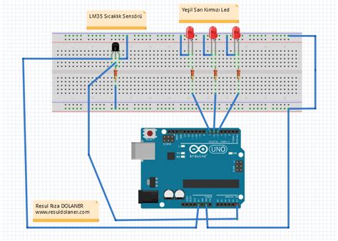 Arduino Ve Lm35 Kullanarak Sıcaklık Kontrolü Resul Rıza Dolaner