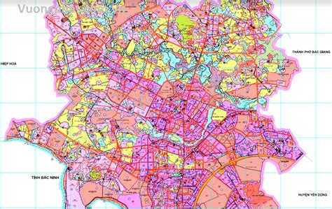 Bản đồ Quy Hoạch Thị Xã Việt Yên Bắc Giang Năm 2025