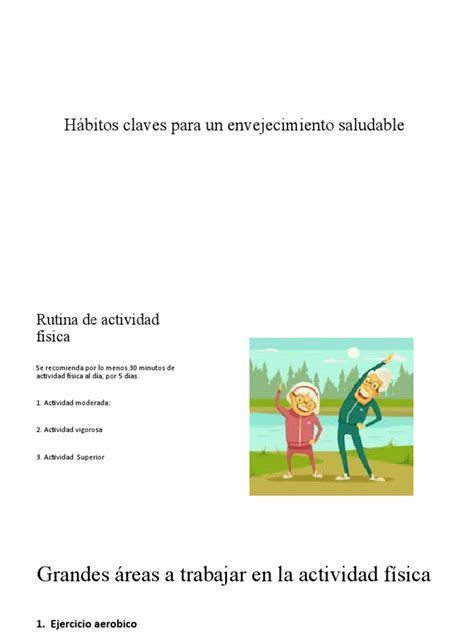 Hábitos Claves Para Un Envejecimiento Saludable Pdf Músculo