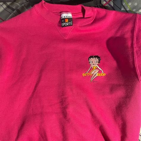 Warner Bros Sweaters Vintage Betty Boop Sweatshirt In Hot Pink