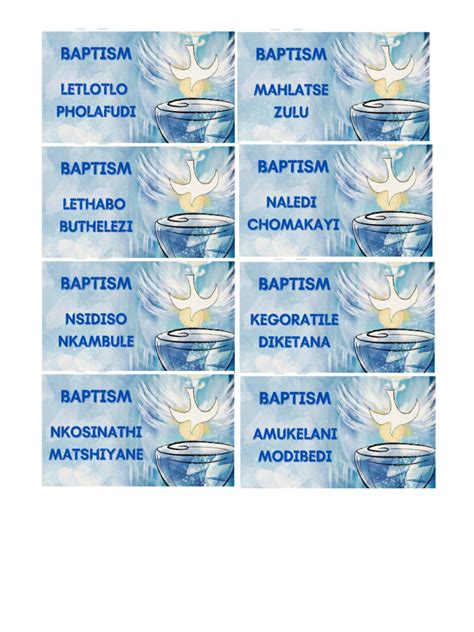 Baptism Names | PDF
