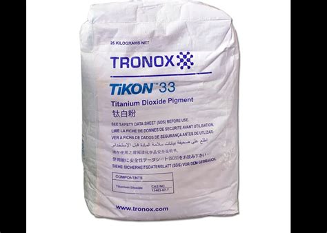 Tronox Tio2 Tikon33 Rutile Titanium Dioxide Cps Emarketplace