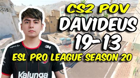 CS2 POV RED Canids Dav1deuS 19 13 Vs Falcons Dust2 ESL Pro