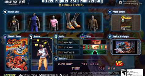 Street Fighter 6 Gets 36th Anniversary Fighting Pass Esports Illustrated
