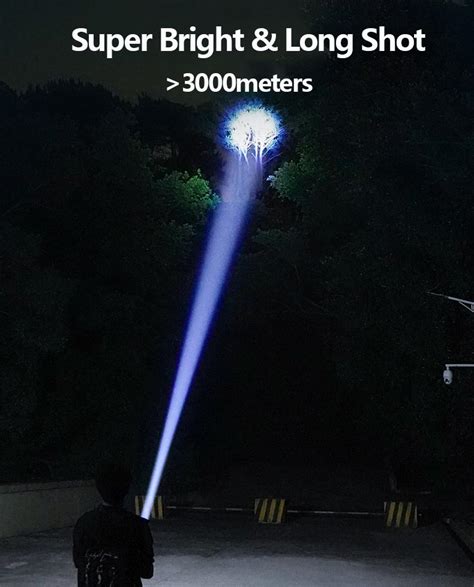 SmilingShark SD8101 LED Torch Light Super Bright M60 6000lm Flashlight