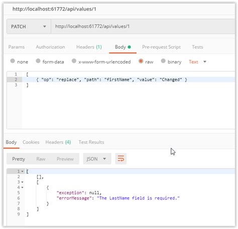 patch with validatemodelstate enabled and [required] attribute · issue