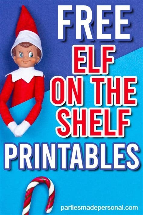 Free Printable Elf On The Shelf Activities