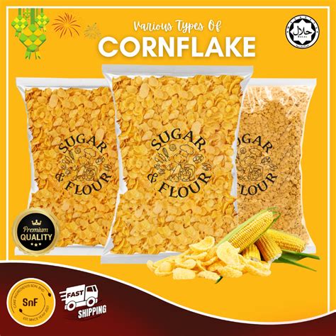 Crispy Cornflake Bertih Jagung Cereal Mini Cornflake Madu Snack Halal Breakfast Food Corn Flake