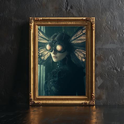 Mothman Poster Wall Decor Gothic Home Decor Victorian Print Vintage