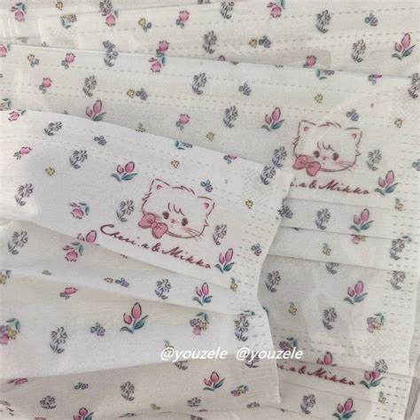 แมสผู้ใหญ่ Mikko Cat ซีนแยกชิ้น 50แผ่น แมสแฟชั่นแบบใช้แล้วทิ้ง