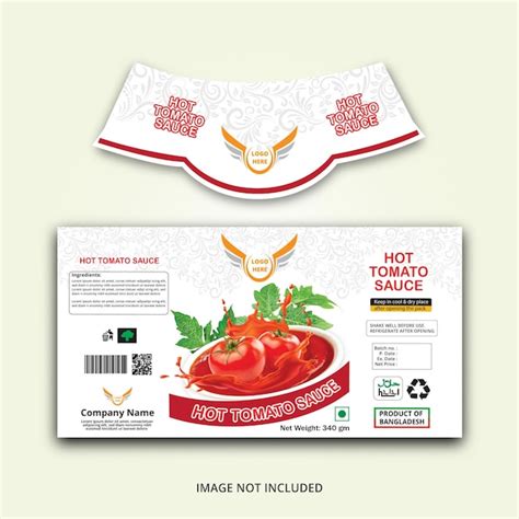 Hot Tomato Sauce Mini Packet Packaging Design Vectors And Illustrations