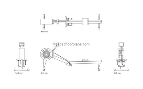 Rowing Machine Free Cad Drawings