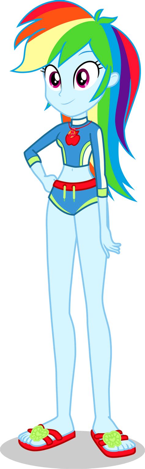Rainbow Dash Eqg Swimsuit Swap Wapplejack By Dustinwatsongkx On